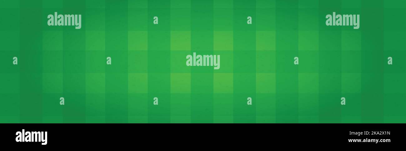 Realistic green football field with checkered markings - Vector ...