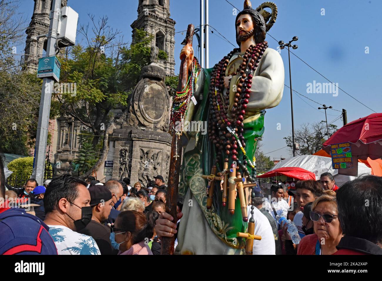 Mexico City, Mexico. 28th Oct, 2022. San Judas Tadeo or Saint Jude ...