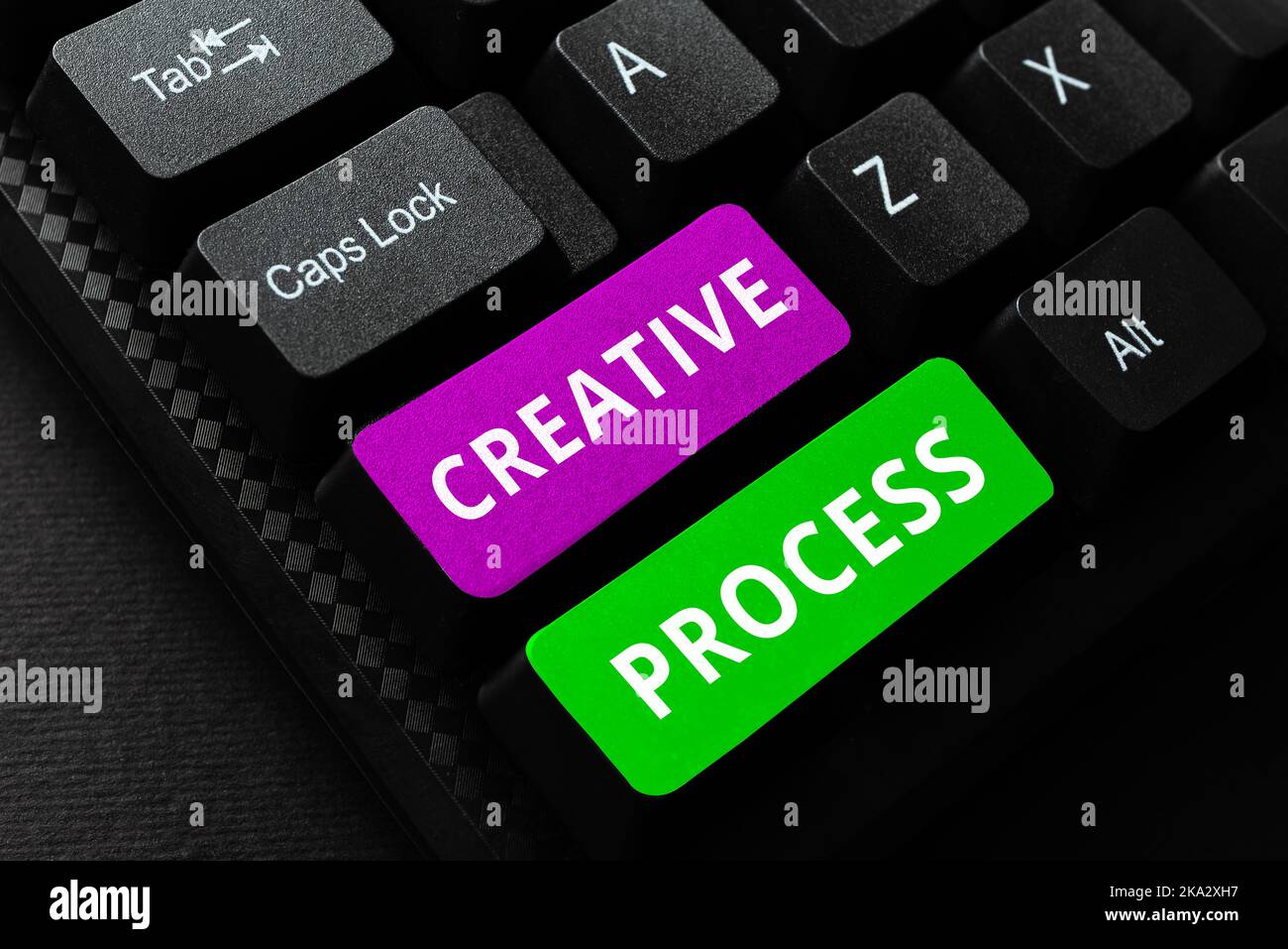 Text sign showing Creative Process. Concept meaning connecting ideas ...