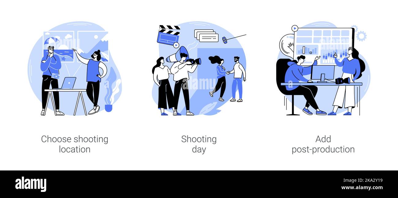 Production process isolated cartoon vector illustrations se Stock ...