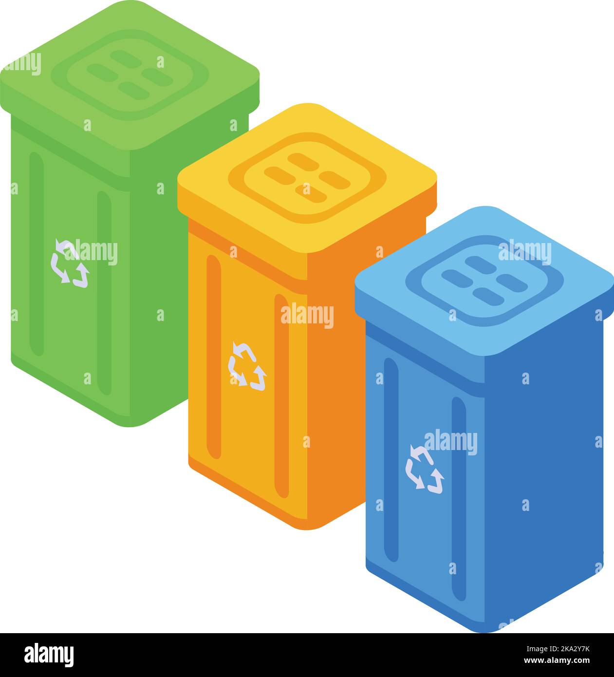 Recycle box icon isometric vector. Eco reuse. Organic planet Stock ...