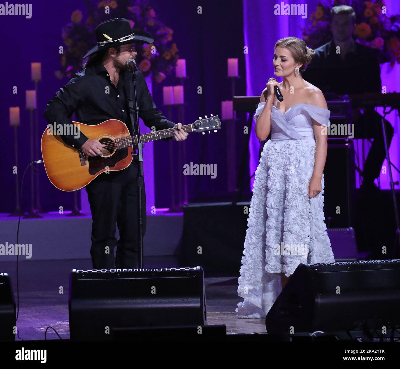 Nashville, TN, USA. 30th Oct, 2022. Lukas Nelson, Emmy Rose Russell in ...