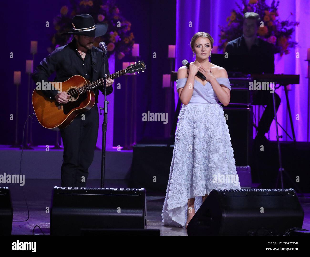 Nashville, TN, USA. 30th Oct, 2022. Lukas Nelson, Emmy Rose Russell in ...