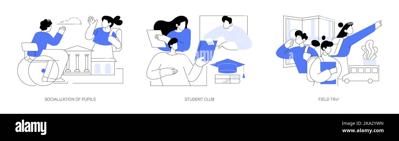 School environment abstract concept vector illustrations Stock Vector ...