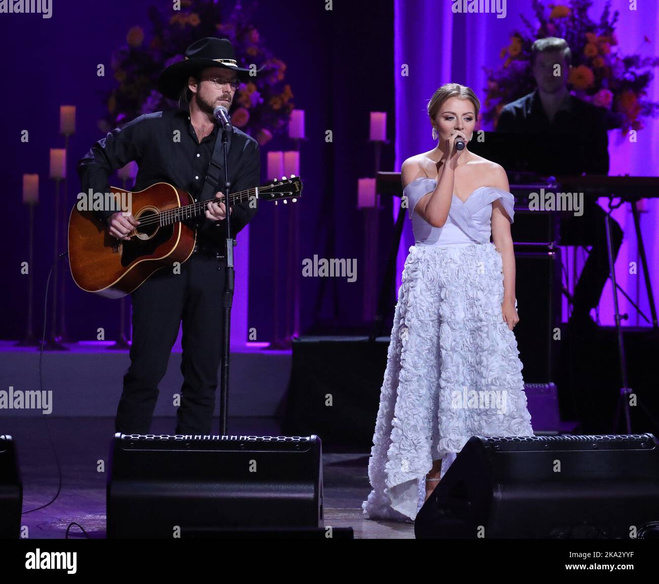 Nashville, TN, USA. 30th Oct, 2022. Lukas Nelson, Emmy Rose Russell in ...