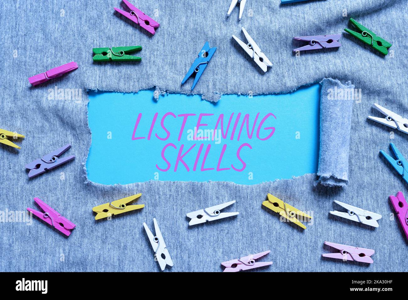 Text sign showing Listening Skills. Business idea search phrases that ...