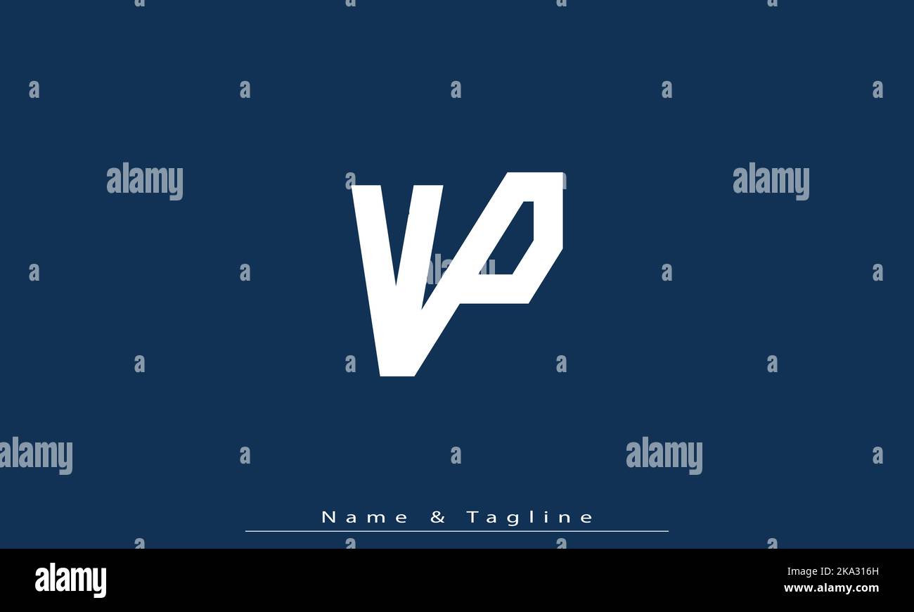 Alphabet letters Initials Monogram logo VP , PV Stock Vector Image ...
