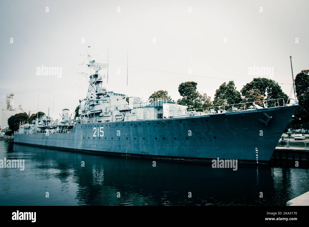 The HMCS Haida Battleship at the harbor in Canada Stock Photo - Alamy