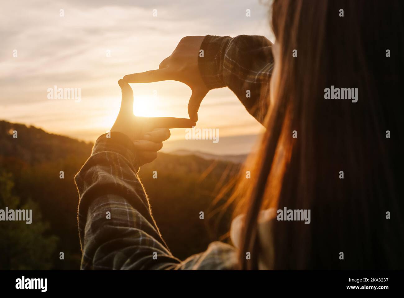 Business planning, strategy and vision concept. Close-up of young ...