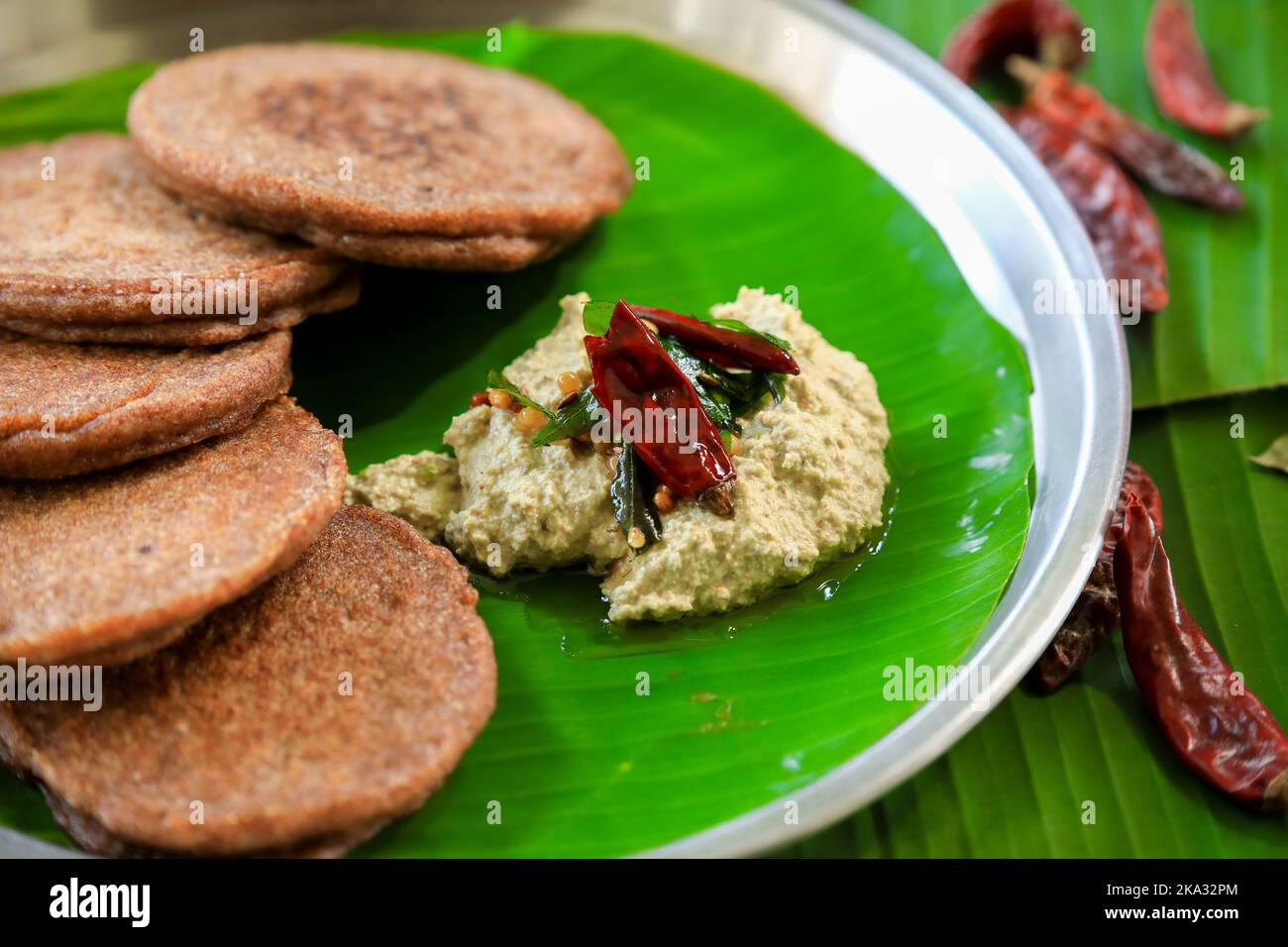 south indian famous breakfast raagi Stock Photo - Alamy