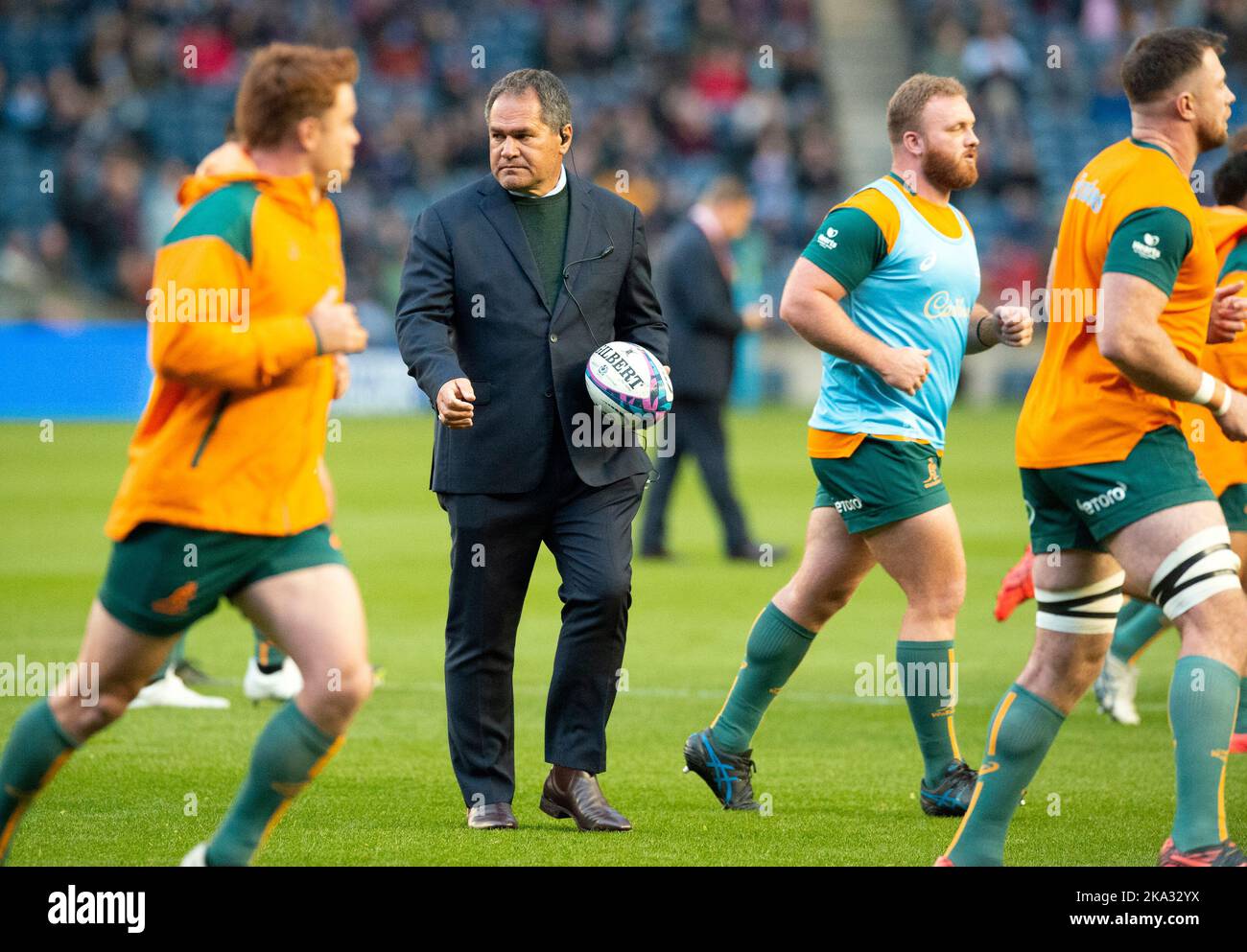 EDINBURGH, SCOTLAND - OCTOBER 29: Australian Head coach, Dave Rennie ...