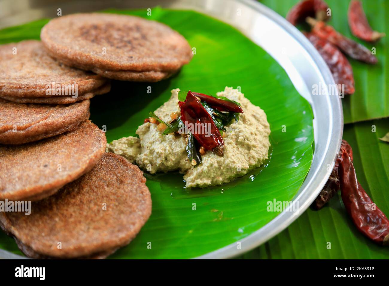 south indian famous breakfast raagi Stock Photo - Alamy