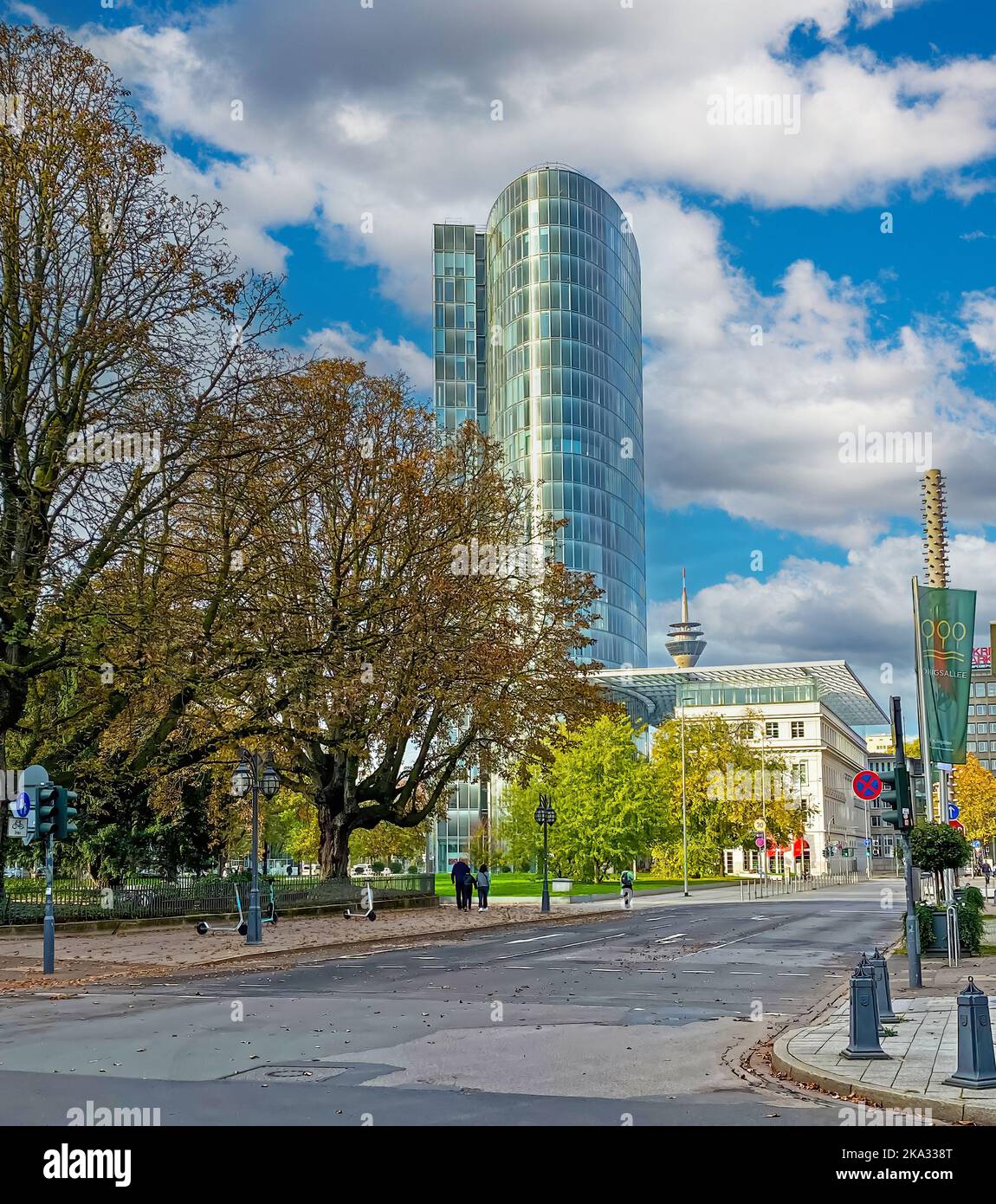 Düsseldorf (Graf Adolf Platz), Germany - October 9. 2022: Cityscape ...