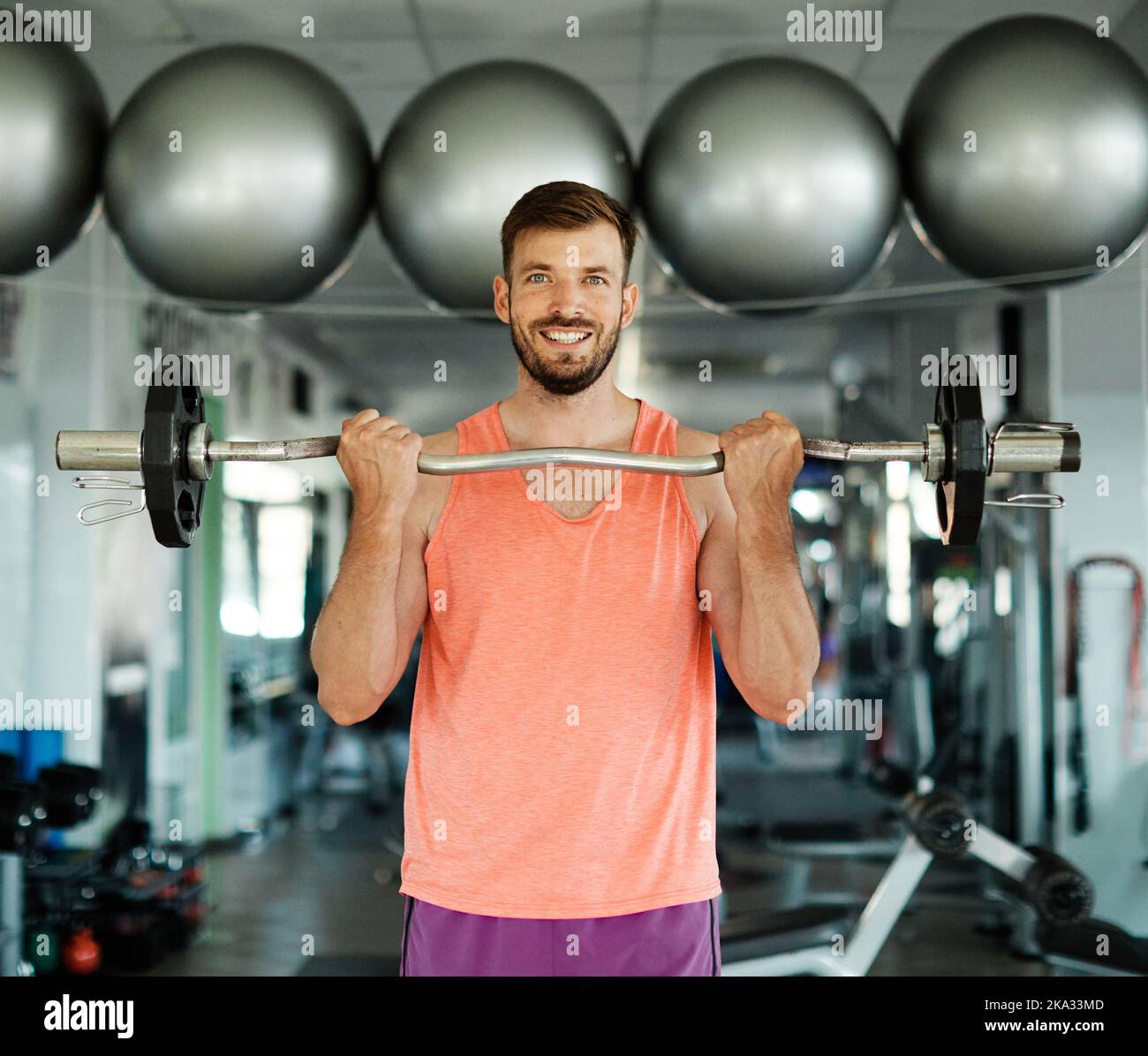 Male gym training hi-res stock photography and images - Alamy