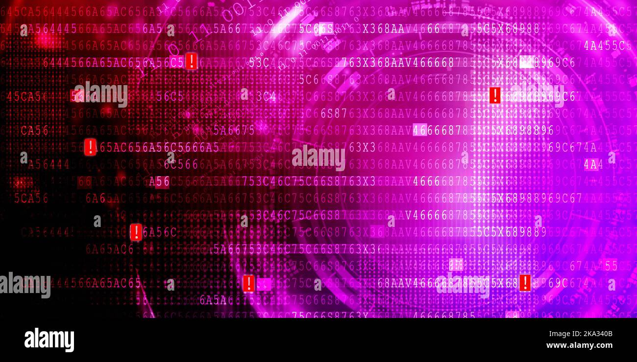 2d illustration Abstract futuristic electronic circuit technology ...