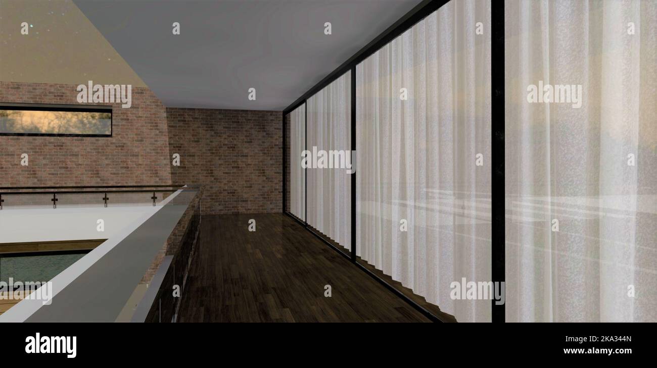 Evening light and glass curtain wall hi-res stock photography and ...