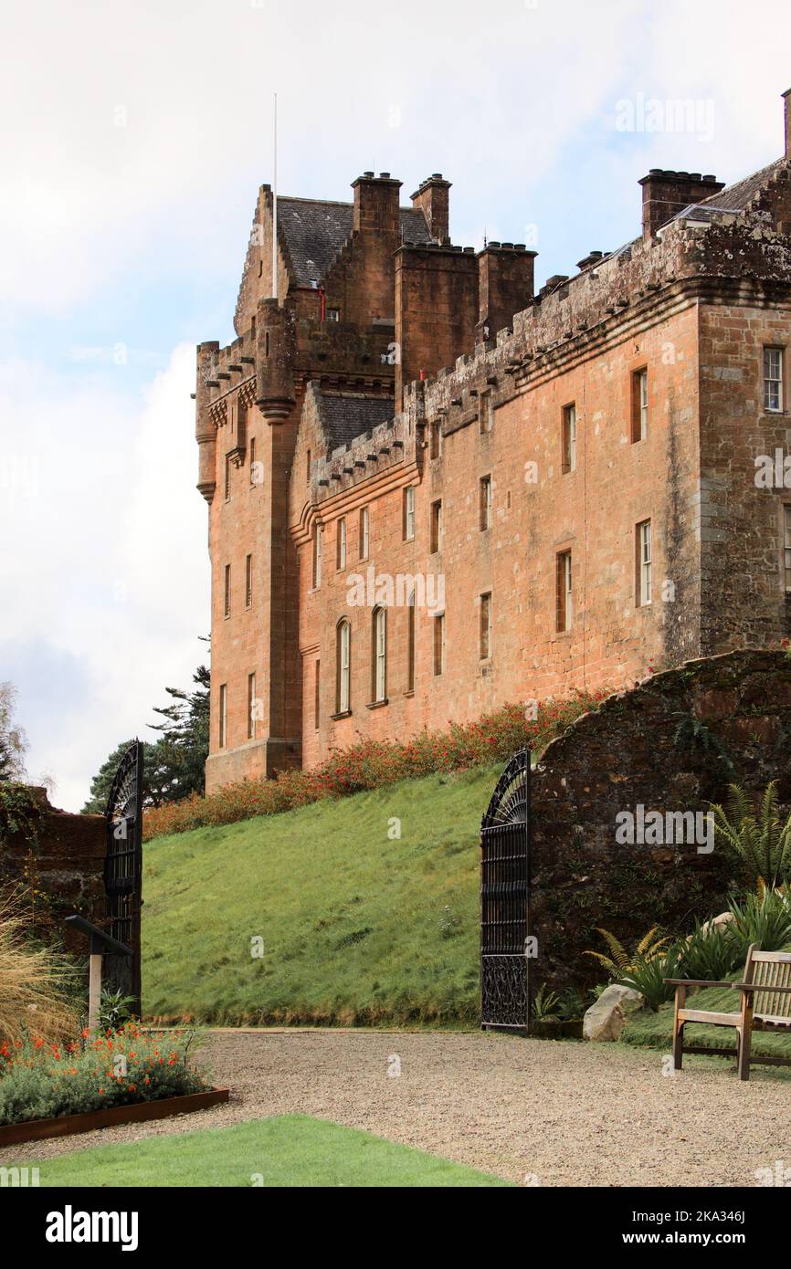 A vertical shot of Brodick Castle, Isle of Arran, Scotland, UK Stock ...