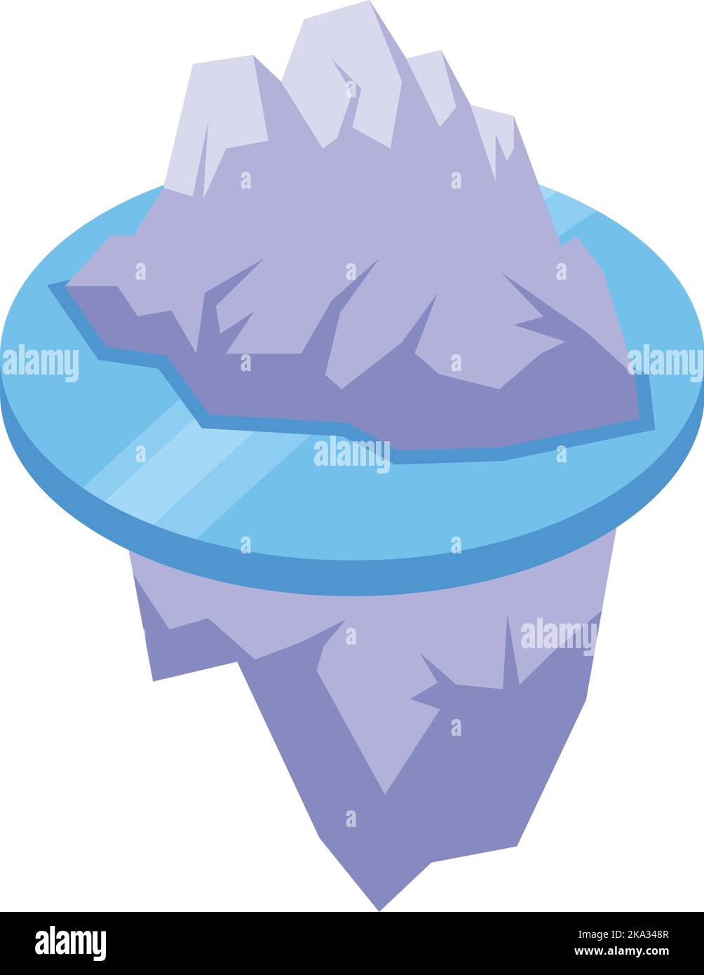 Arctic iceberg icon isometric vector. Peak pole. Ice berg Stock Vector ...