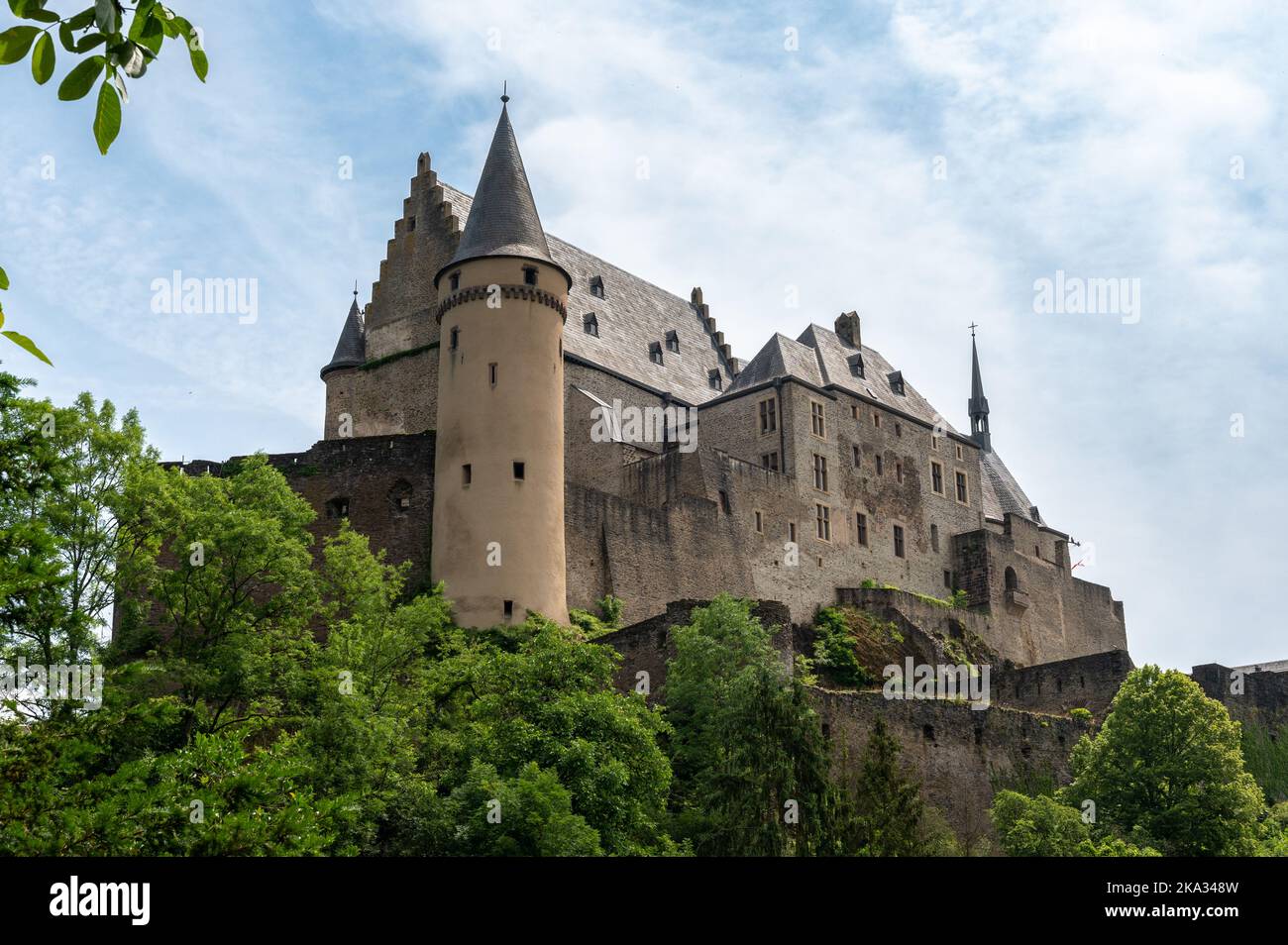 Vianden Castle in Luxembourg Stock Photo - Alamy