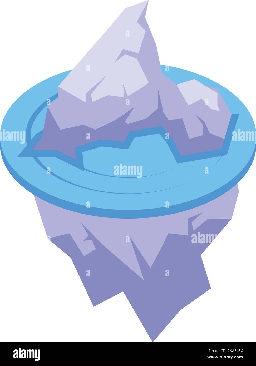 Ice berg drawing Cut Out Stock Images & Pictures - Alamy