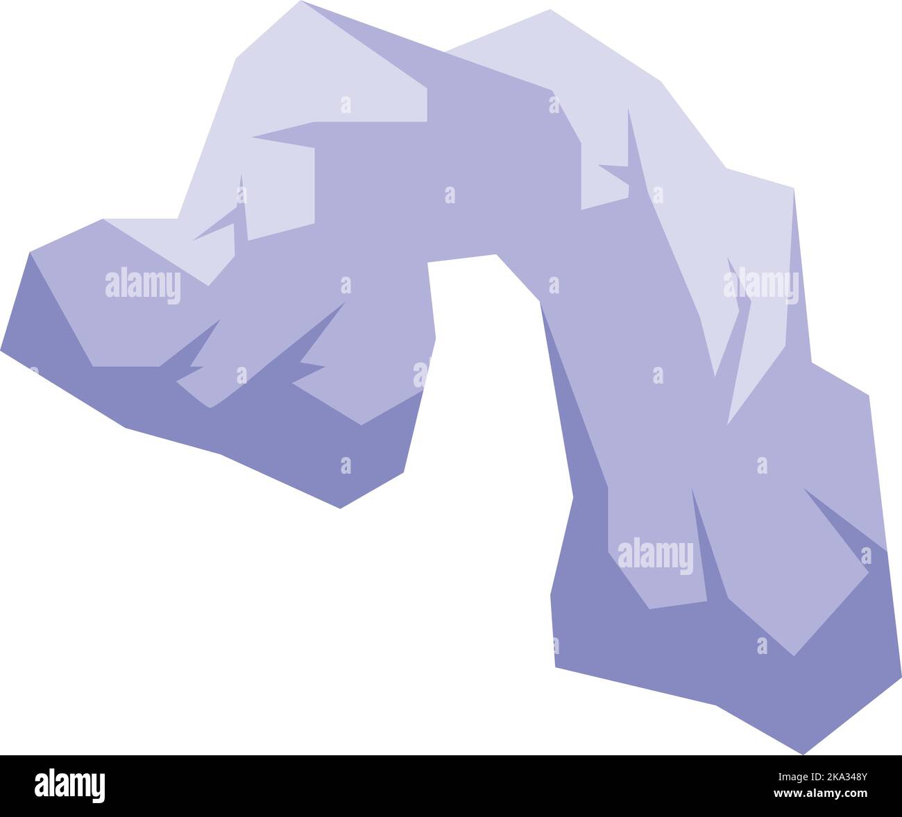 Ice berg arch icon isometric vector. Glacier sea. Arctic mountain Stock ...