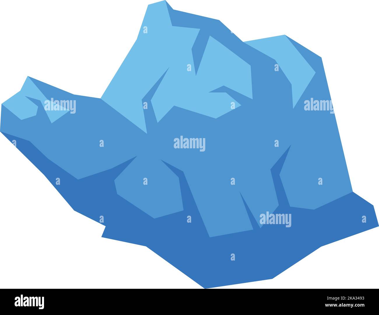 Blue iceberg icon isometric vector. Arctic peak. Freeze glacier Stock ...
