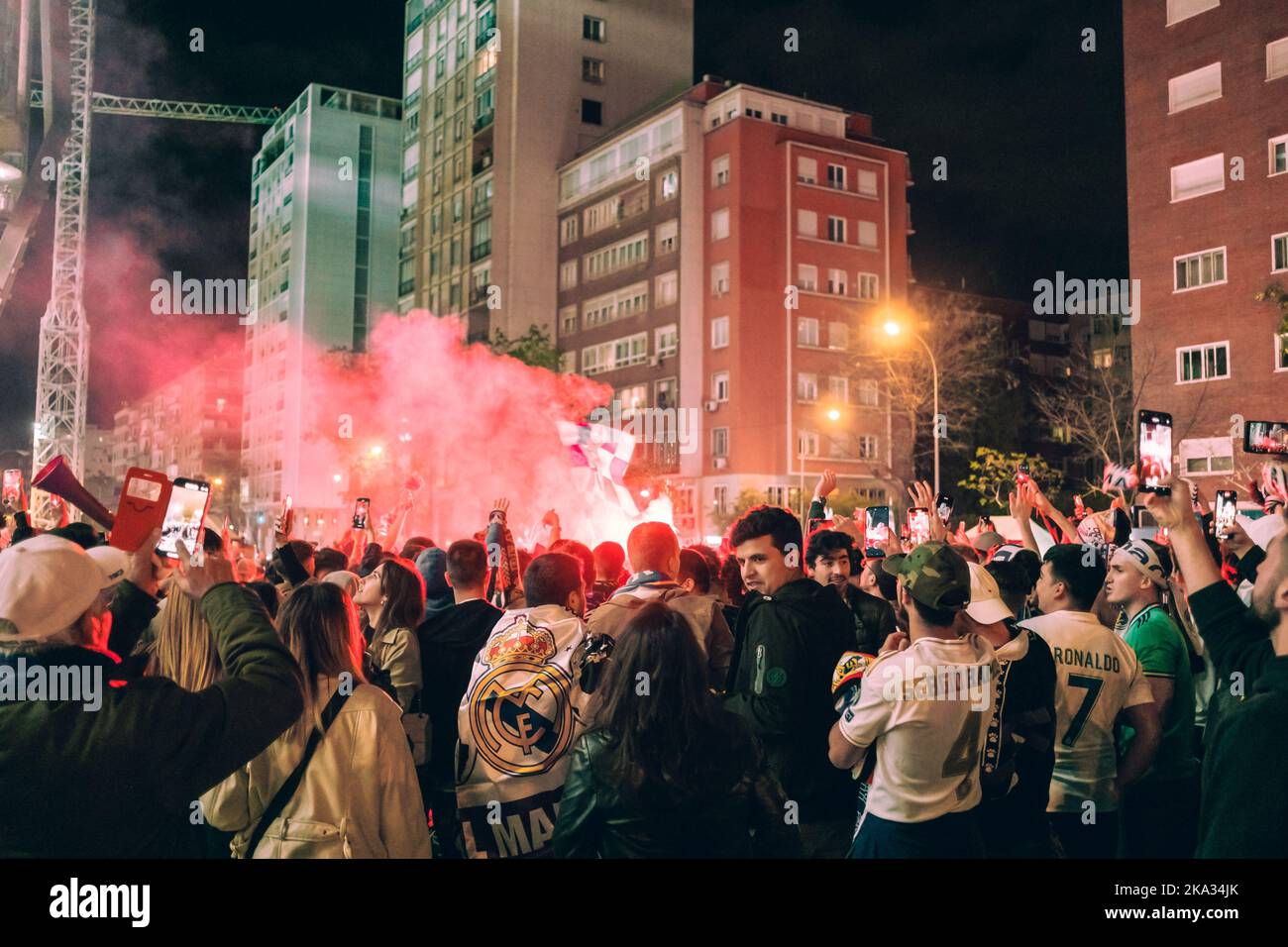 Real Madrid fans celebrate getting Champions League final ticket ...