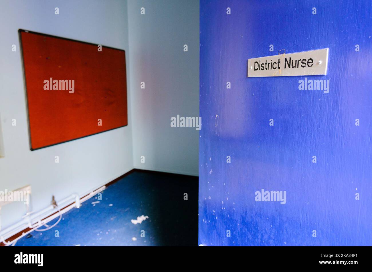 Office of a district nurse, empty, and abandoned Stock Photo - Alamy