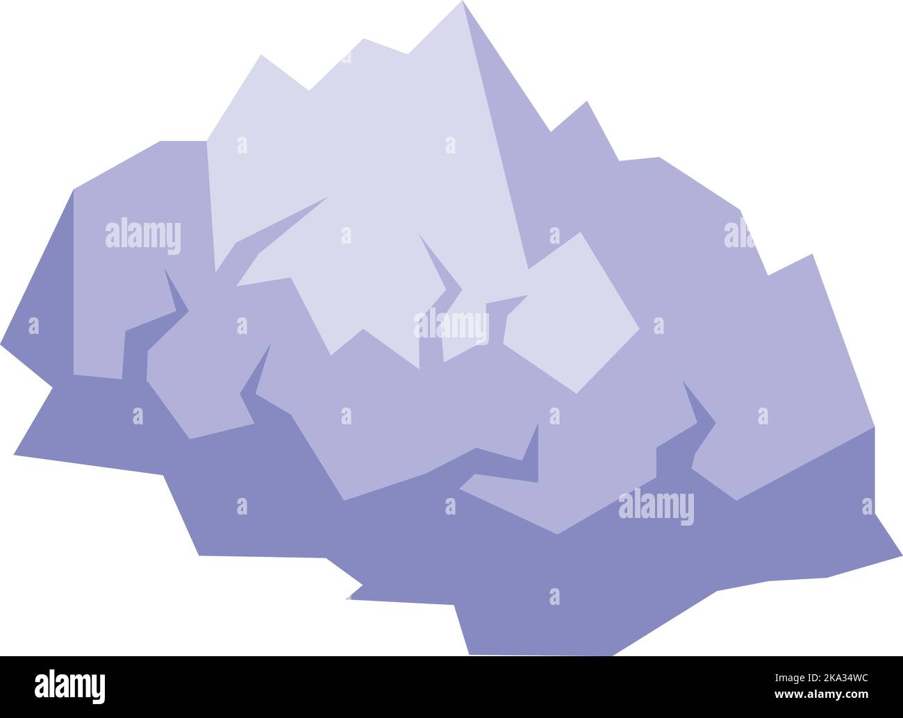 Ice berg icon isometric vector. Glacier sea. Risk mountain Stock Vector ...