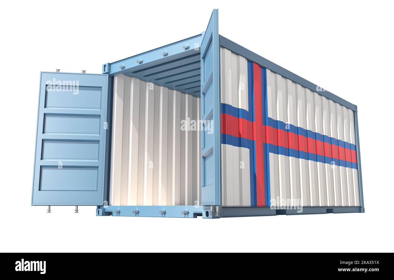 Shipping container doors open Cut Out Stock Images & Pictures - Alamy