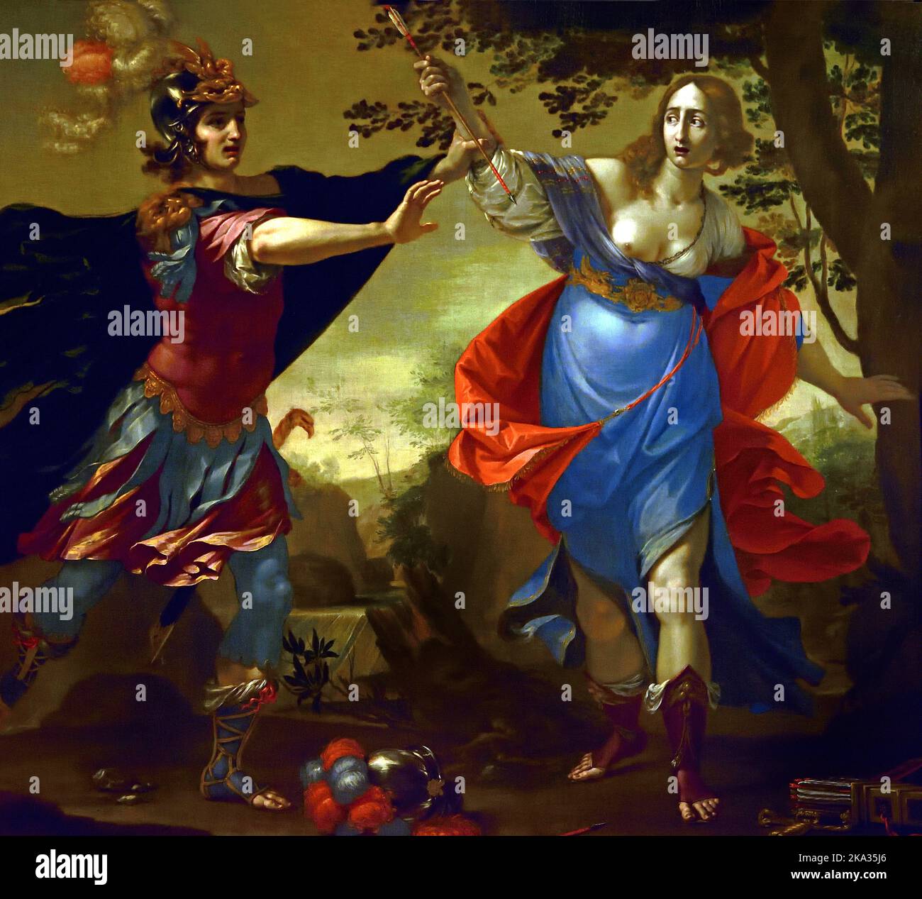 Rinaldo and armida challenge each other to a duel hi-res stock ...