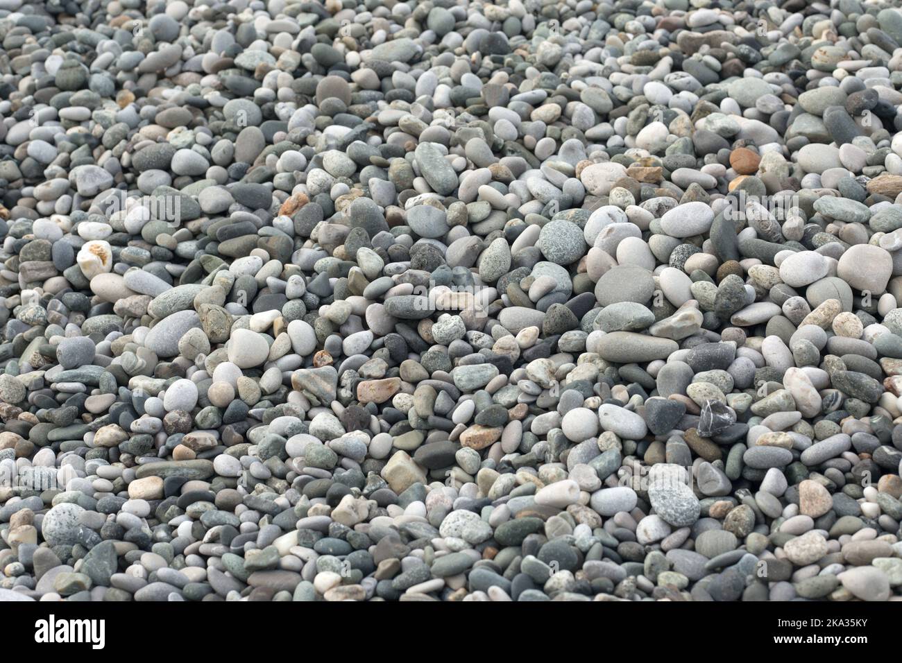 Beach Shore Grey Pebbles Texture Stock Photo - Alamy