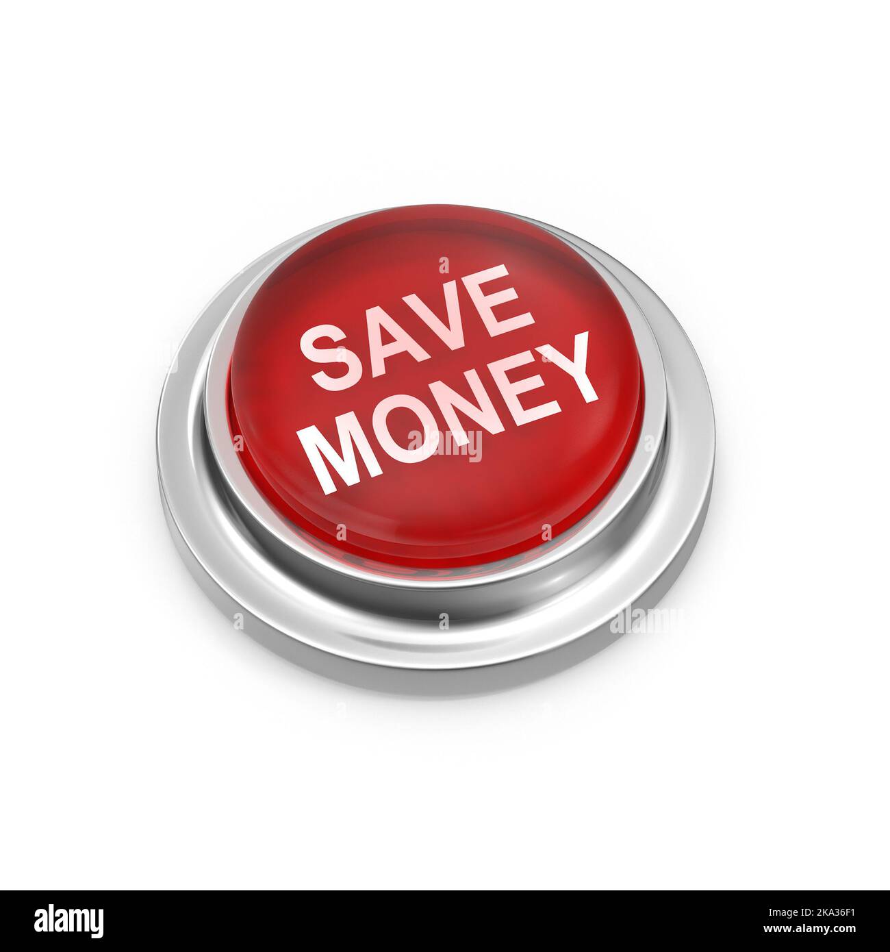 Save Money Button , This is a 3d rendered computer generated image ...