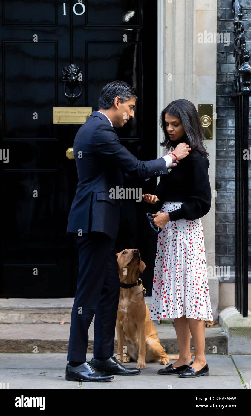 London, England, UK. 31st Oct, 2022. UK Prime Minister RISHI SUNAK and ...
