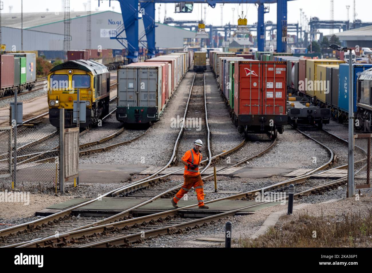 Felixstowe port workers hi-res stock photography and images - Alamy