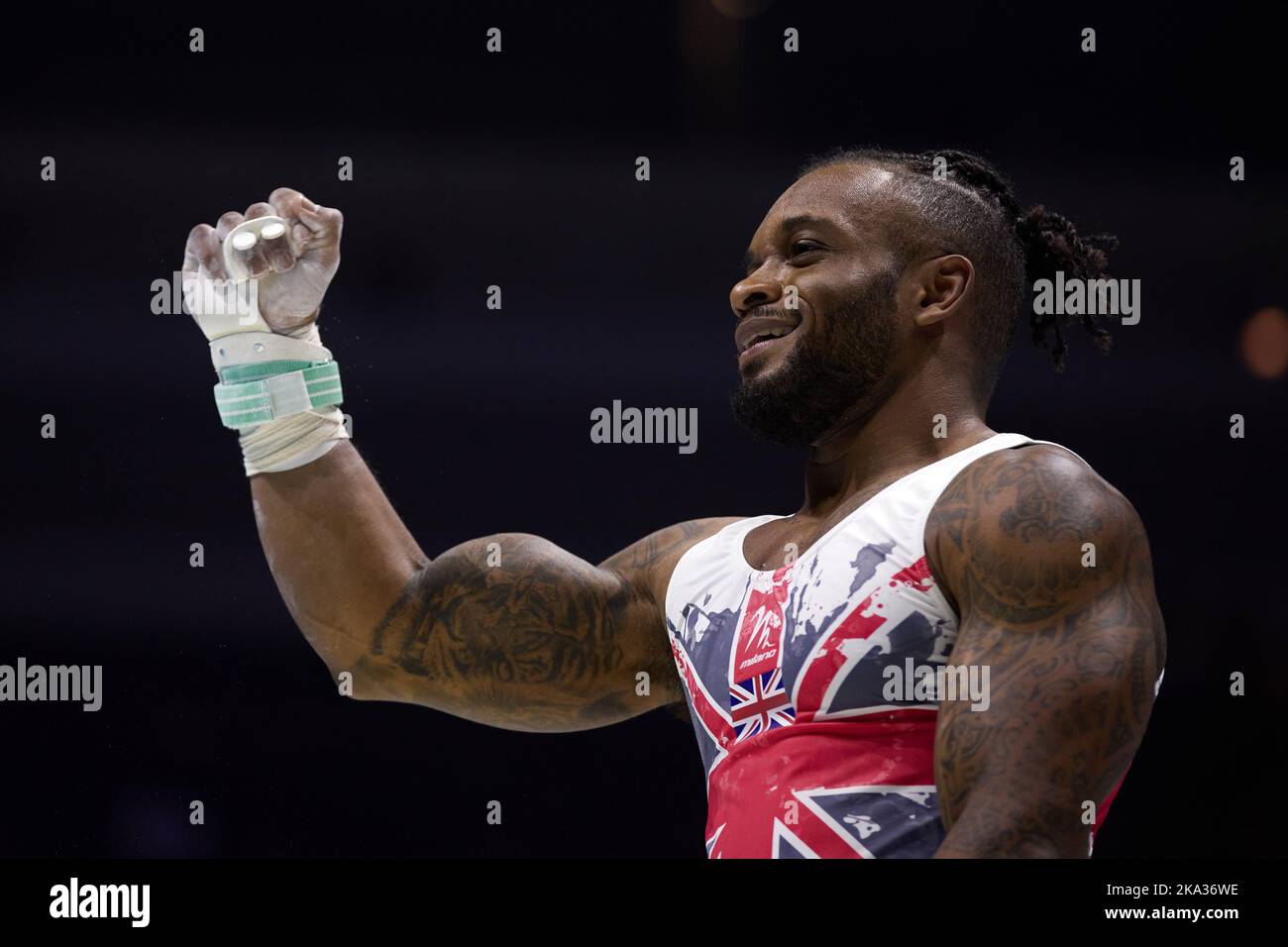 Liverpool, Britain. 31st Oct, 2022. Courtney Tulloch of Britain reacts ...