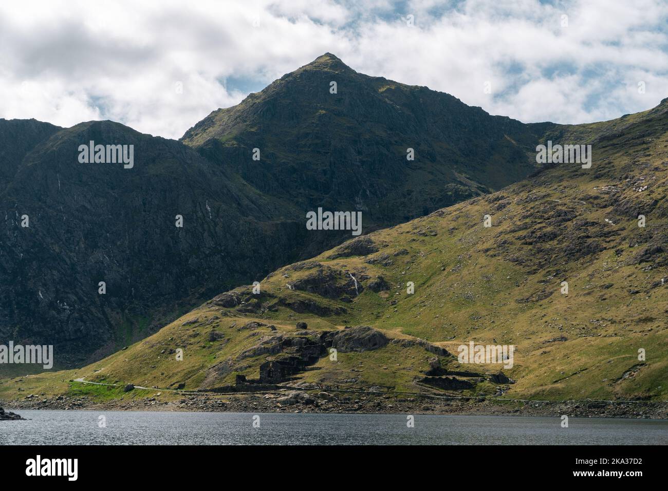 A scenic view of Snowdon mountain in Snowdonia, Wales Stock Photo - Alamy
