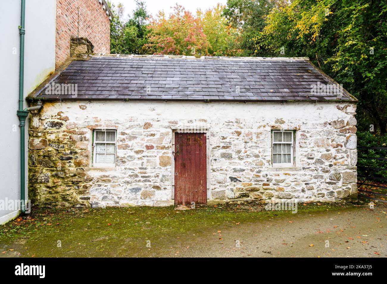 Small Irish town cottage with a sign in the window saying it will be ...