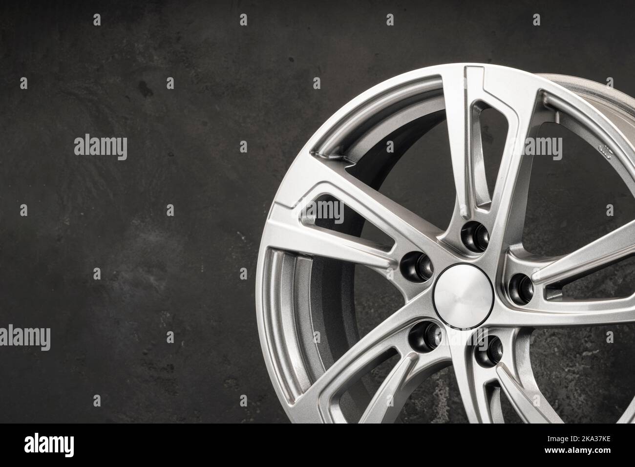 new aluminum alloy wheels , details beautiful design copy space Stock ...