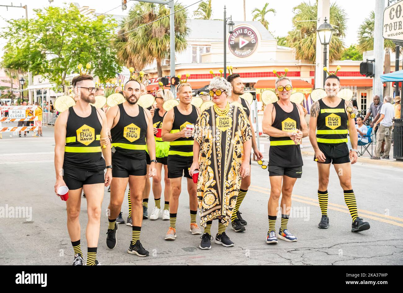 Key West , Florida, USA - Annual Fantasy parade to celebrate equality ...