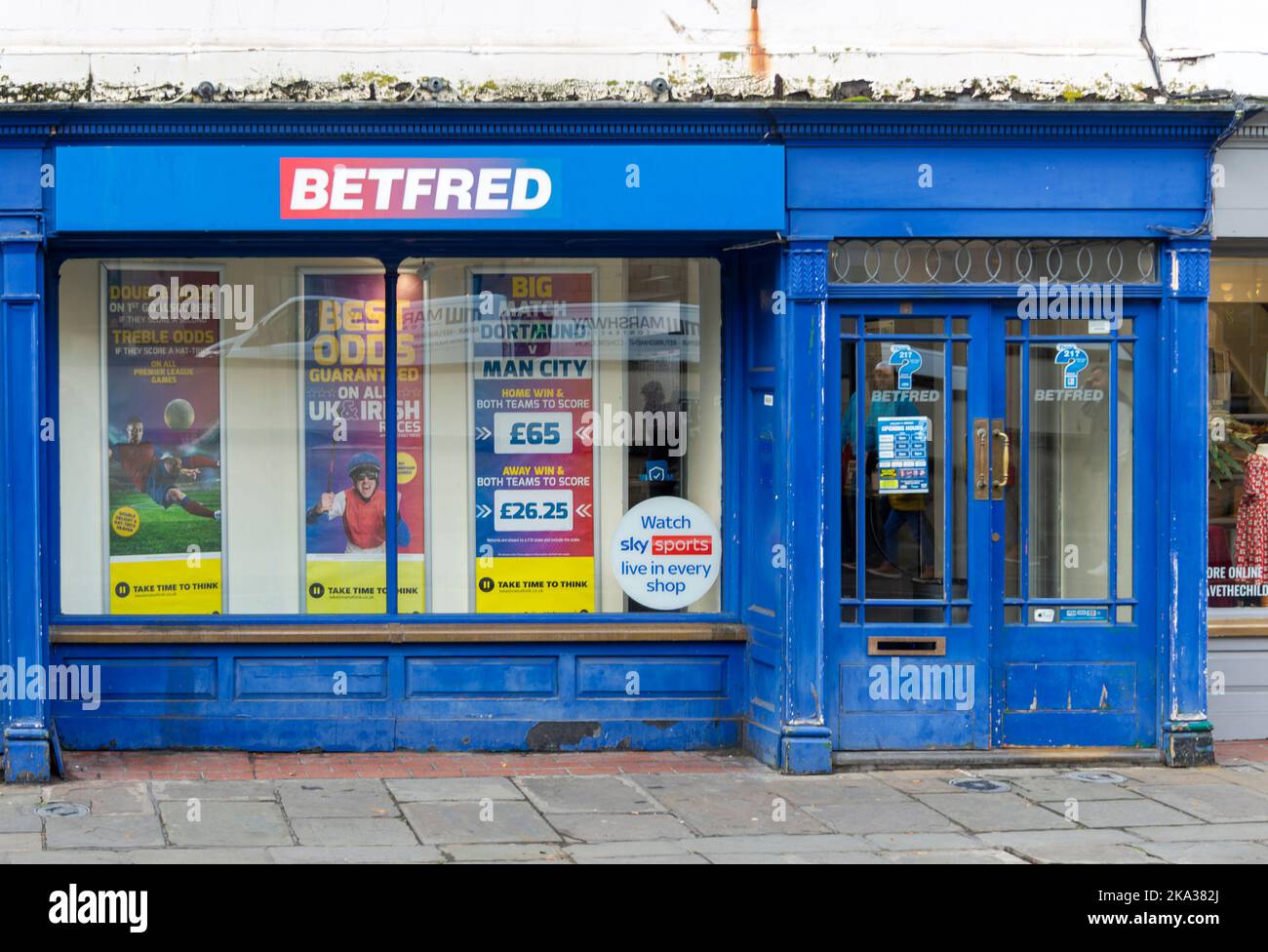 Betfred bookmakers branch betting shop, Bath, Somerset, England, UK ...