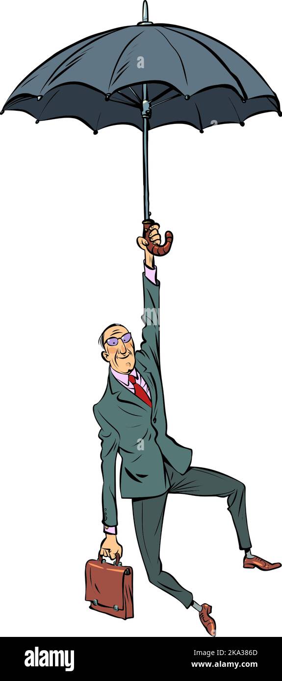 Man on parachute flying Stock Vector Images - Alamy