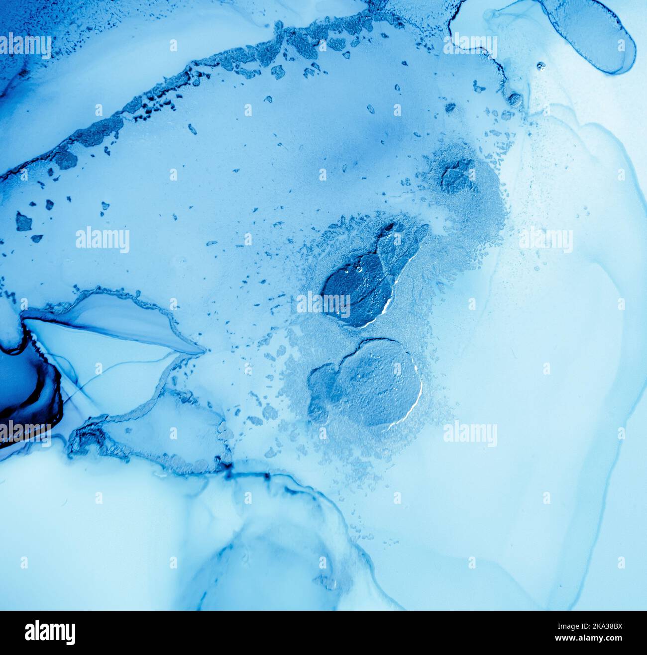 Ink Colours Mix. Fluid Wave Background. Indigo Alcohol Effect. Mixing ...