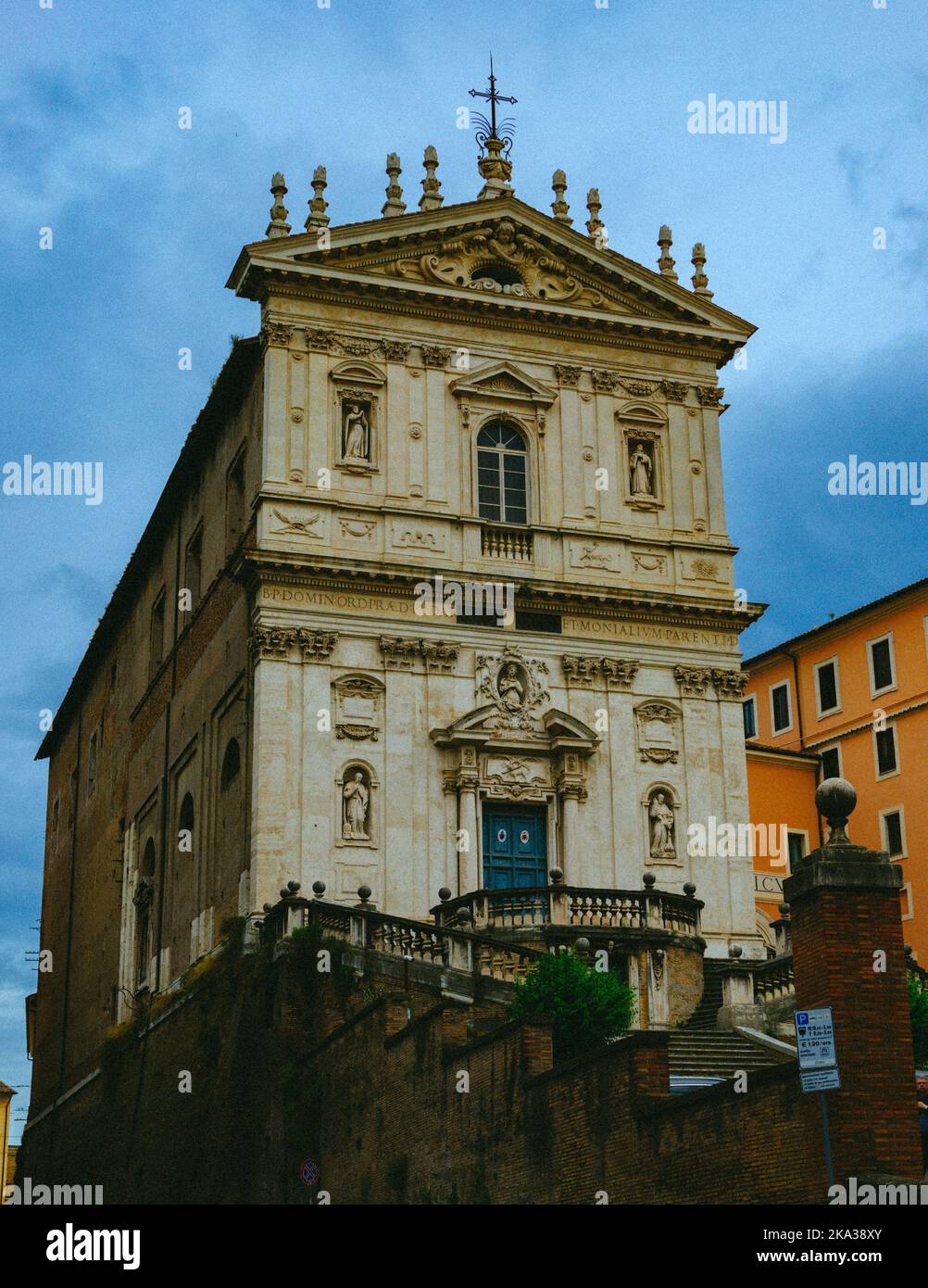 A scenic view of Basilica di San Silvestro in Capite, Rome, Italy Stock ...