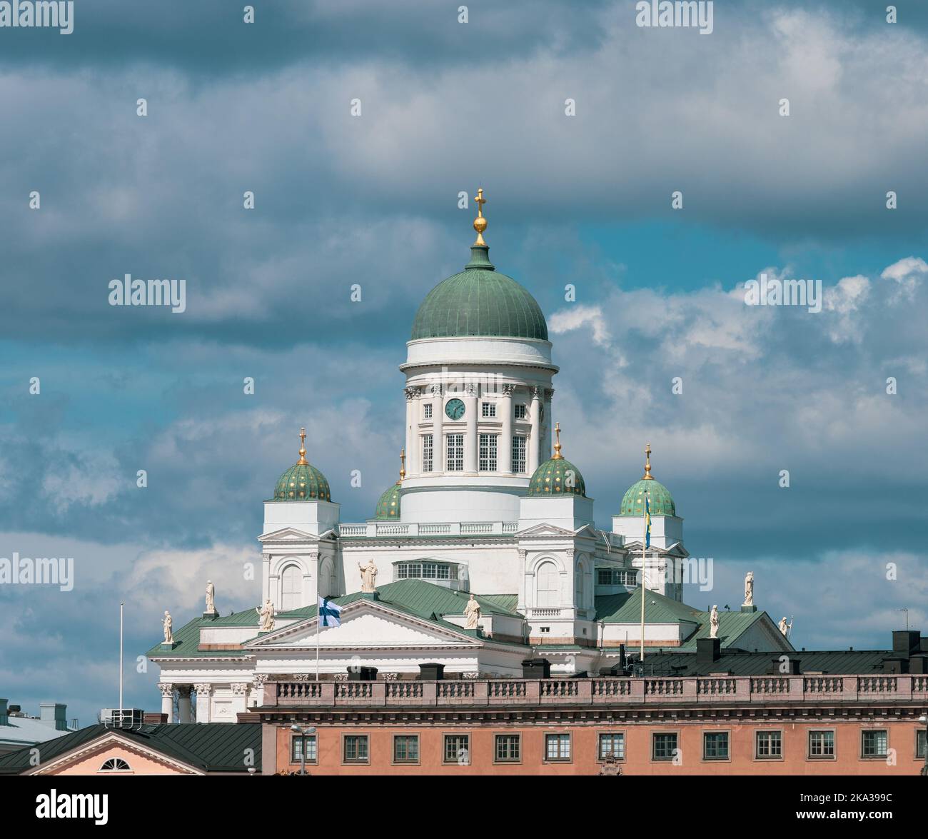 The design of the top and dome of St. Nicholas Cathedral in Helsinki ...