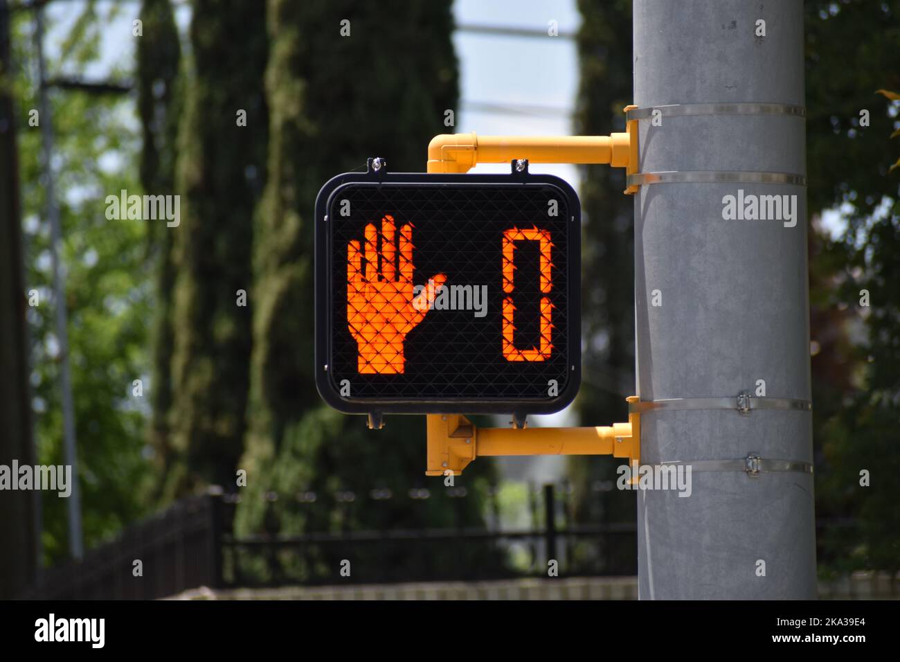 Yellow stop sign hi-res stock photography and images - Alamy