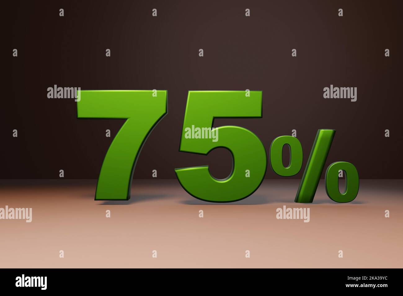 3d number 75 hi-res stock photography and images - Alamy