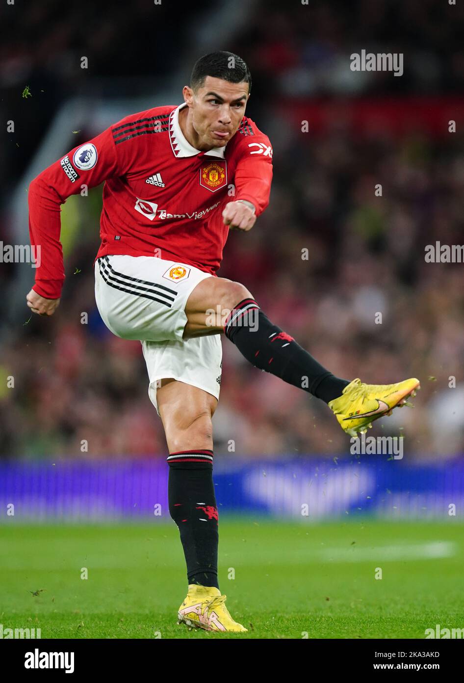 Manchester United's Cristiano Ronaldo during the Premier League match ...