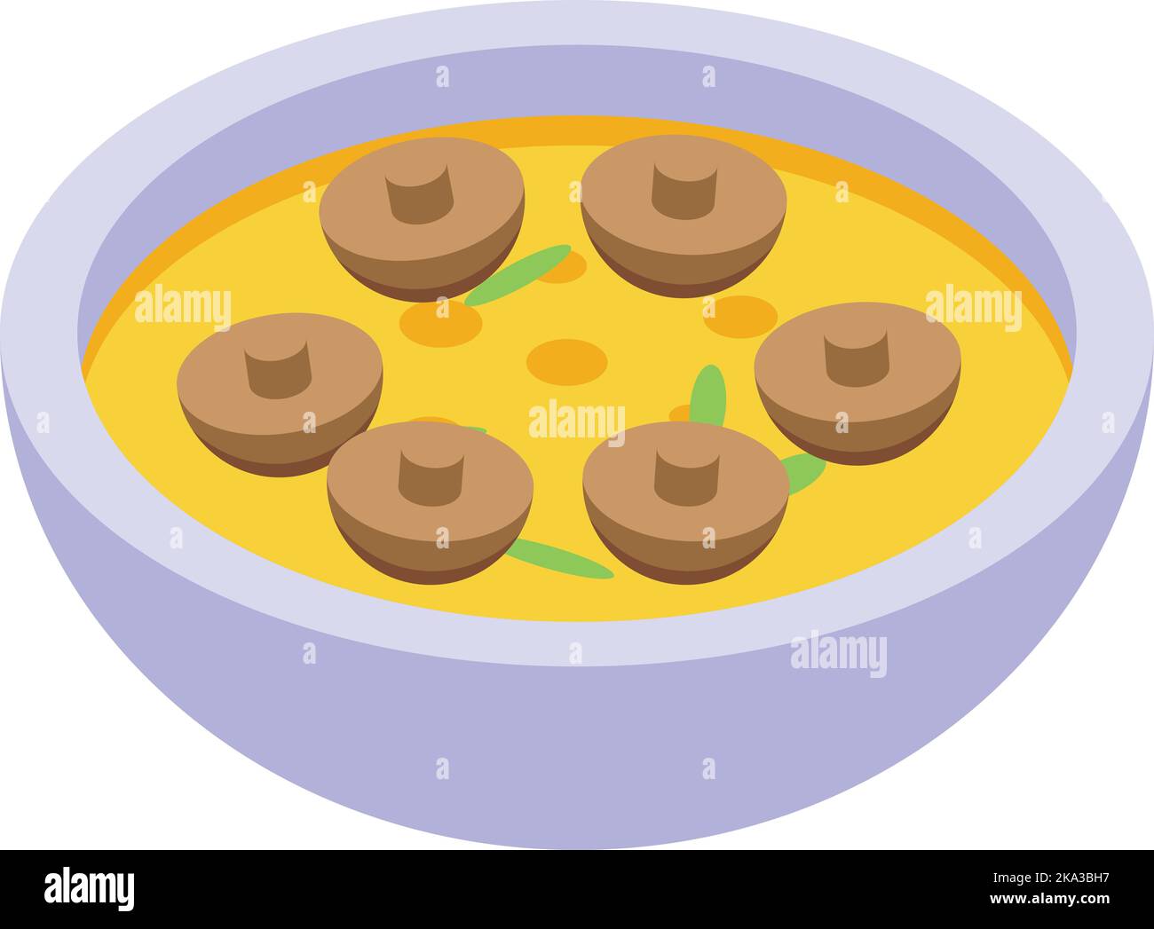 Mushroom soup icon isometric vector. Cheese food. Dinner menu Stock ...