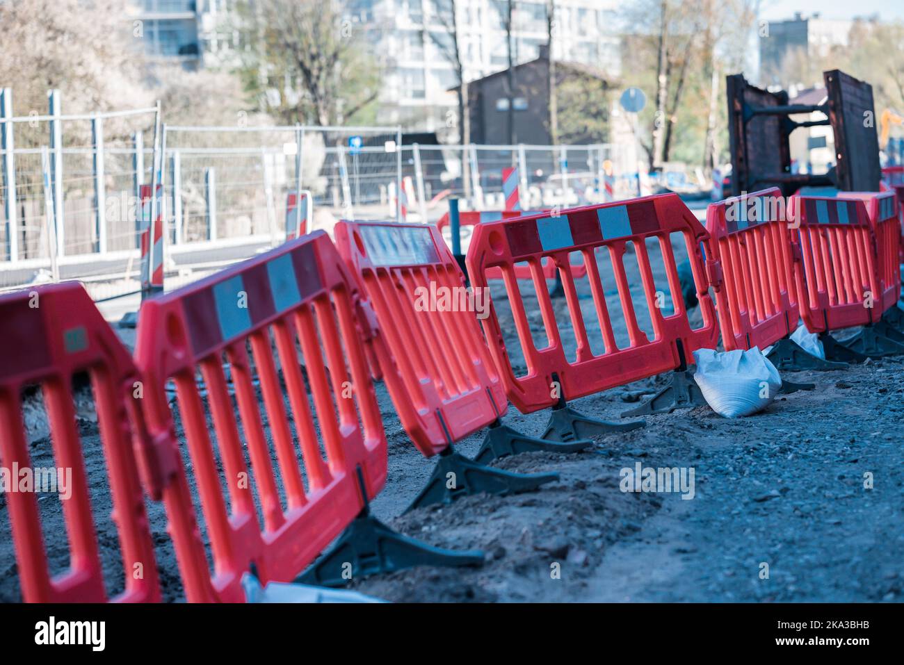 A renovation on Braslas street in Riga, Latvia Stock Photo - Alamy